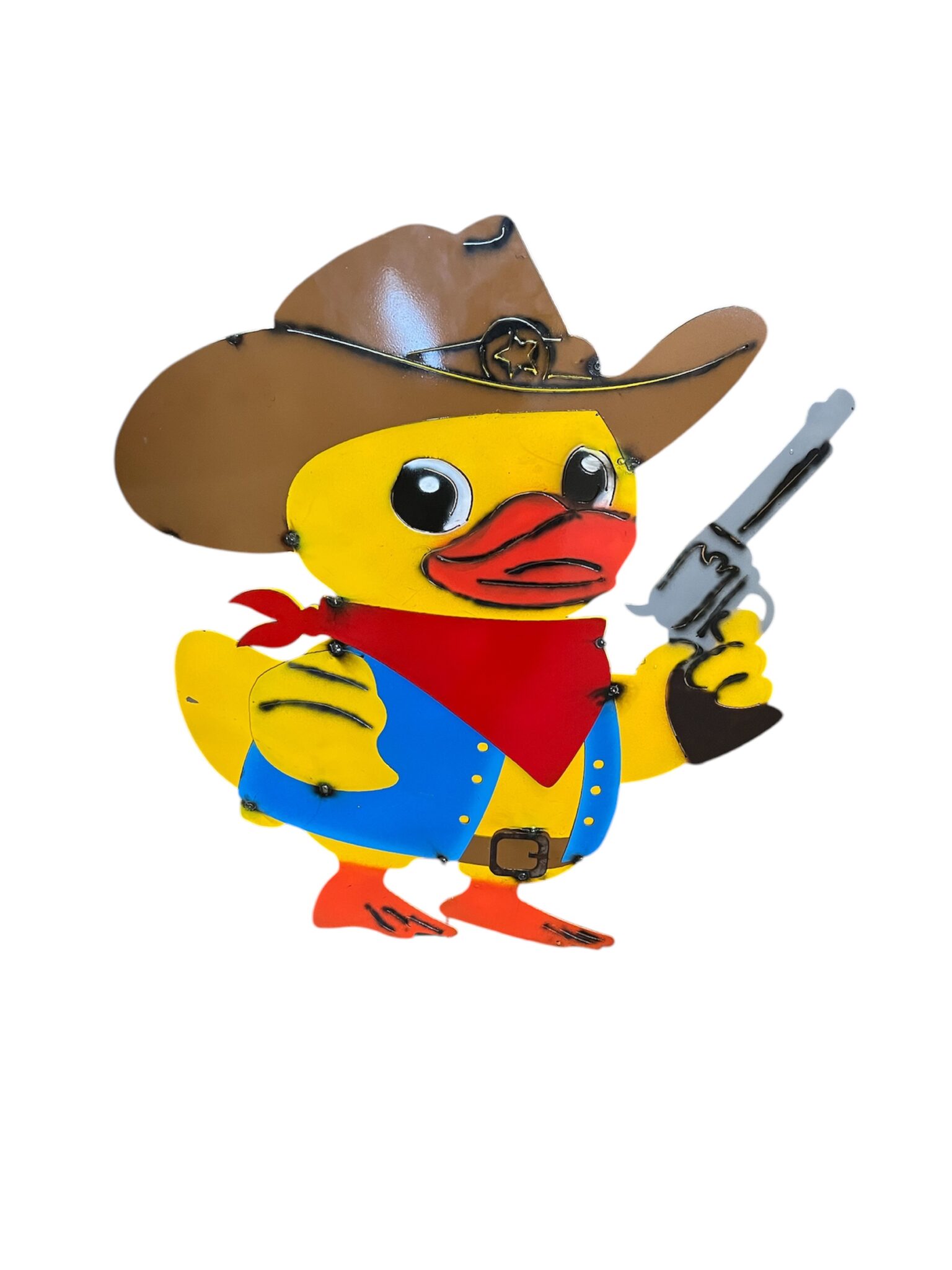 rubber duck sheriff (stand) – Los Chiles Imports